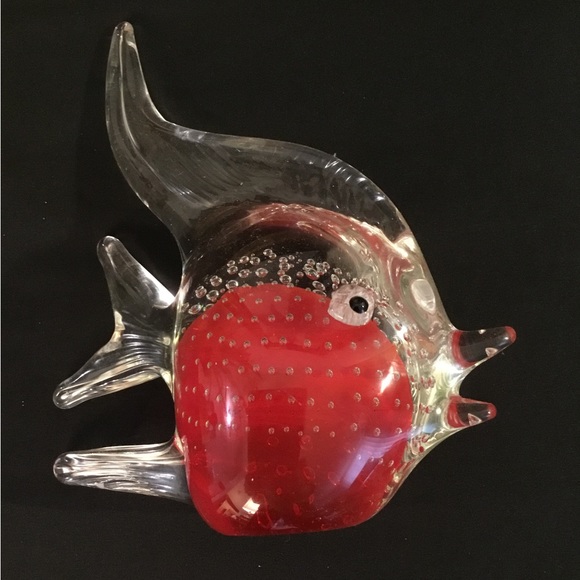 Vintage | Accents | Vintage Art Glass Fish | Poshmark